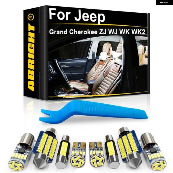 LED インテリア ライト ジープ グランド チェロキー ZJ WJ WK WK2 1993 2004 2008 2012 2014 2015 2018 2019 2021 パーツ CANバス カスタム パーツ アクセサリーHigh-con...