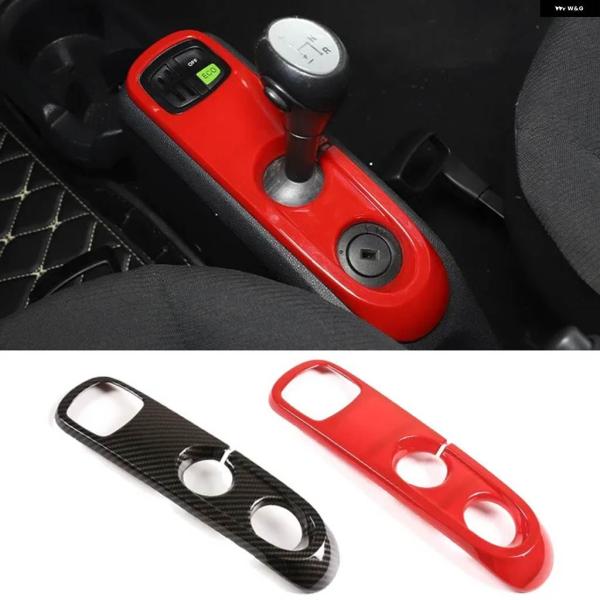 SMART TWO 451 2009 - 15 カーボンテクスチャー カーセンター コンソール ギア パネル カバー トリム デコレーション カスタム パーツ アクセサリーHigh-concerned chemical:NoneItem W...