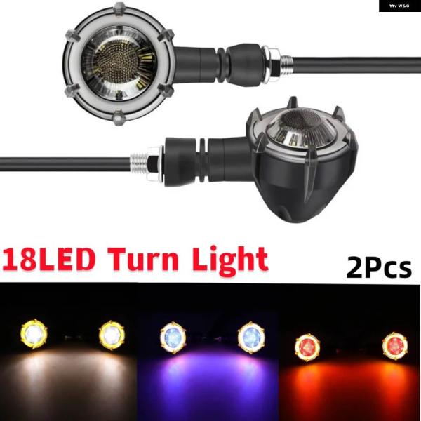 バイク ラウンド ウィンカーライト シーケンス LED インジケーター ランプ デイタイム ランニングライト DRL バイク カスタム パーツ アクセサリーBattery Included:NoHigh-concerned chemical...