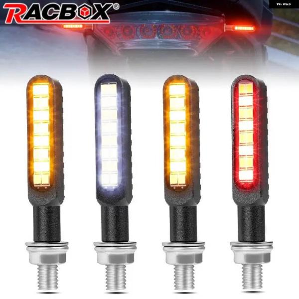 LED バイク 方向指示灯 赤色 ブレーキランプ DRL 点滅 インジケーター ウインカー リアライト 流水 ATV 方向指示灯 カスタム パーツ アクセサリーBattery Included:NoHigh-concerned chemic...