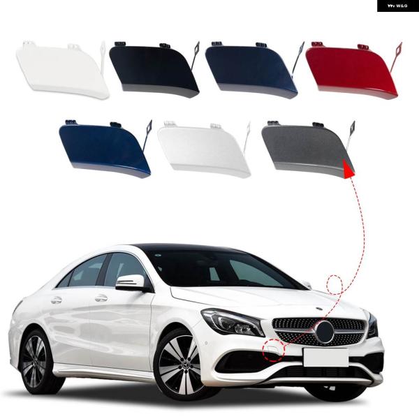 フロント バンパー 牽引フックカバー キャップアイ メルセデス ベンツ CLA クーペ W117 フェイスリフト AMG ライン CLA180 CLA200 CLA220 CLA250 2016 -2020 カスタム パーツ アクセサリーH...