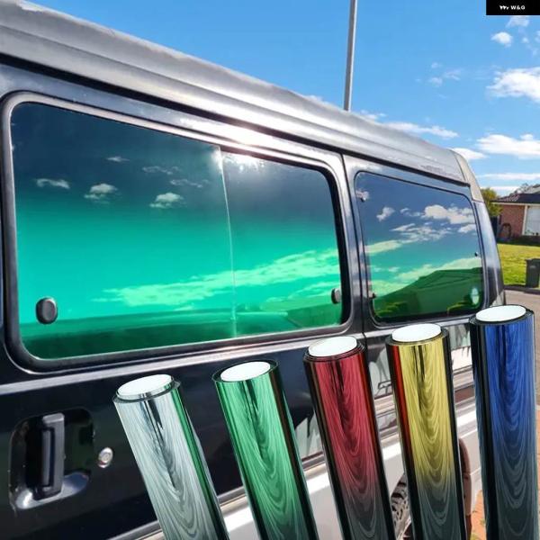 グラデーションソーラーウィンドウティントフィルム 色 が変わるフィルム 車用サンシェード フロントガラス サンシェード プロテクター 断熱 カスタム パーツ アクセサリーHigh-concerned chemical:Noneis_cust...