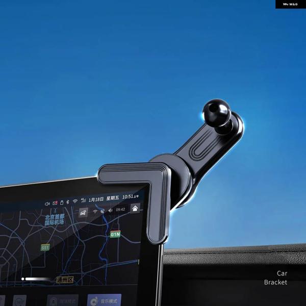 車載 ディスプレイ スクリーン ホルダー 16MMボールヘッドベース マウント 用 GPS スタンド 用 内装パーツ カスタム パーツ アクセサリーHigh-concerned chemical:NoneColor Name:blackBr...