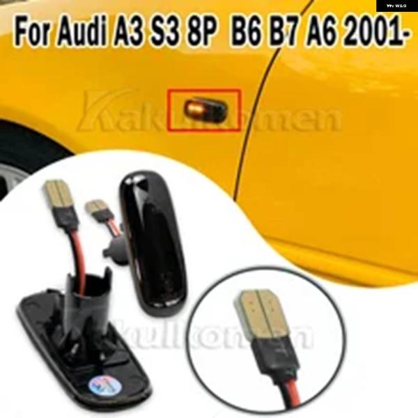 8E0 949 127 8E0949127 LED ダイナミック サイド マーカーライト ウィンカーライト アウディ A3 S3 8P A4 S4 RS4 B6 B7 A6 S6 RS6 C5 C7 カスタム パーツ アクセサリーHIGH-...