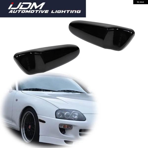 トヨタ スープラ MK.4 1997 1998 トヨタ セリカ ZZT230 / ZZT231 2000-2005 車用フロント バンパー サイド マーカーライト カバー シェル カスタム パーツ アクセサリーHigh-concerned ...