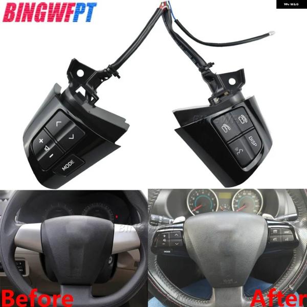 多機能ステアリング パッド オーディオ ラジオ スイッチ コントロール ボタン トヨタ COROLLA A*DE150 N*DE150 NR*E150 ZR*E15 ZZ*E150 2010-2013 カスタム パーツ アクセサリーHigh...