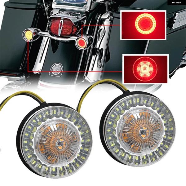 1156 1157 LED ウィンカー インジケーター ライト ブレット ランプ 2インチ インサートライト ハーレー スポーツスター ツーリング エレクトラ グライド CVO モト カスタム パーツ アクセサリーHigh-concerne...