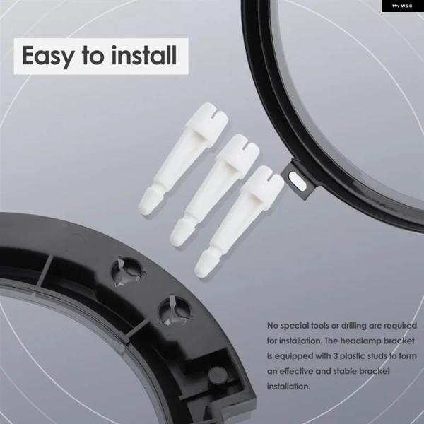 クラッシー 7インチ ラウンド ヘッドライト マウント 固定 ブラケット リングセット ヘッドライト メタルリング付き ジープ ラングラー JK 2007-2017 カスタム パーツ アクセサリーHigh-concerned chemica...