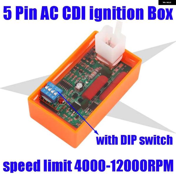 バイク イグニッション AC 5ピンCDI DIPスイッチ付き MINI TR50F TR100F DAFRA SUPER100 SHINERAY XY50Q PHOENIX50 SMART150 GN5 CD100 カスタム パーツ アク...