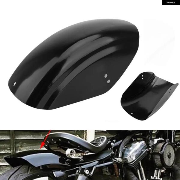 オートバイ リアフェンダー マッドガード プロテクター ショートフラットカバー ハーレー スポーツスター カフェ XL883/1200 X48/72 ダイナ カスタム カスタム パーツ アクセサリーProtective parts:Whee...