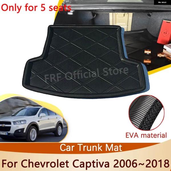 シボレー キャプティバ用 トランク マット 2006~2018 2013 2012 2011 2010 2007 カーアクセサリー フロアトレイ 防水 ライナー カーゴ ブーツ カーペット カスタム パーツ アクセサリーHigh-conce...