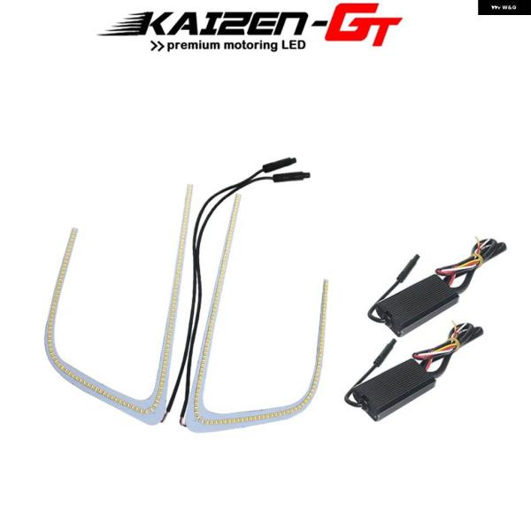 2015年2018年モデル スバル WRX STI ヘッドライト ランニング/ ウィンカーライト スイッチバック白/ アンバー デュアルカラーCリング回路基板 カスタム パーツ アクセサリーHigh-concerned chemical:N...