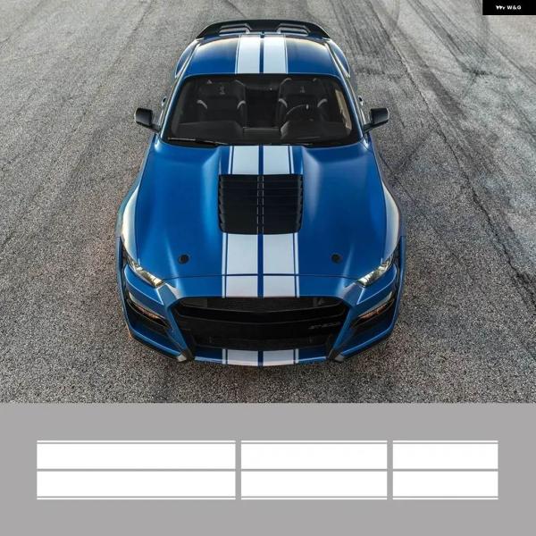フォード マスタングエコボストシェルビーGT ボンネット ルーフテールPVC ステッカー ストライプ スタイリング ビニールフィルム デカールセット 自動車アクセサリー カスタム パーツ アクセサリーCategory:StickersTyp...