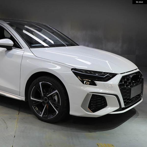 アウディ A3 8Yスポーツバックセダン2020 - 23 スモークブラックフロントライトランプ防傷フィルム カスタム パーツ アクセサリーCategory:StickersType Of Sticker:Car Lightsis_cust...