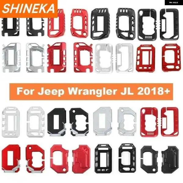 ジープ グラディエーターJTカーキーカバー メタルフルプロテクションキーシェルアクセサリー ジープ ラングラー JL 2018-2023用キー チェーン カスタム パーツ アクセサリーHigh-concerned chemical:None...
