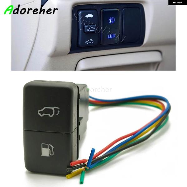 LED ライト トランク ロック コントロール スイッチ トランク 燃料タンクデュアルキー ボタン ホンダ CRVオデッセイ シビック 2008 - 2013 カスタム パーツ アクセサリーHigh-concerned chemical:N...