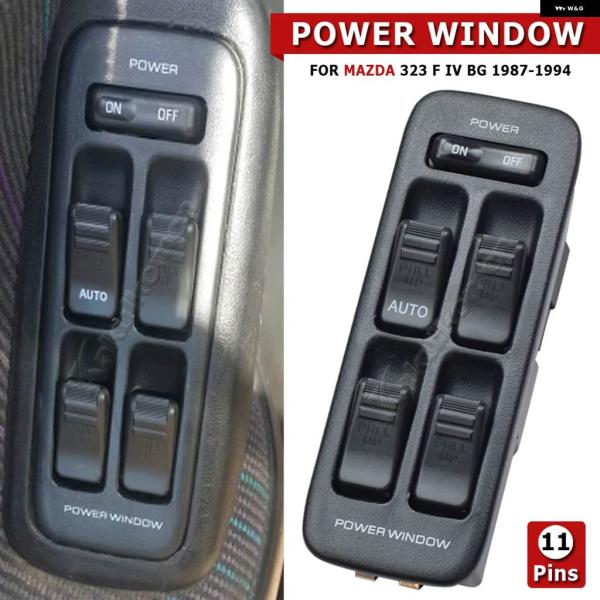 BS06-66-350A BS0666350A フロント 左ハンドル 用席 電動パワーウィンドウスイッチ ボタン マツダ BG 323 CA7130 1987-1994 BS0666350B カスタム パーツ アクセサリーHigh-conc...