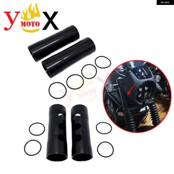 フロント フォーク アッパー トランク ショック アブソーバー チューブ カバー ゲイターポルテクターガード 防塵 ホンダ REBEL CMX300 CMX500 2017-2020 2018 カスタム パーツ アクセサリーHigh-con...