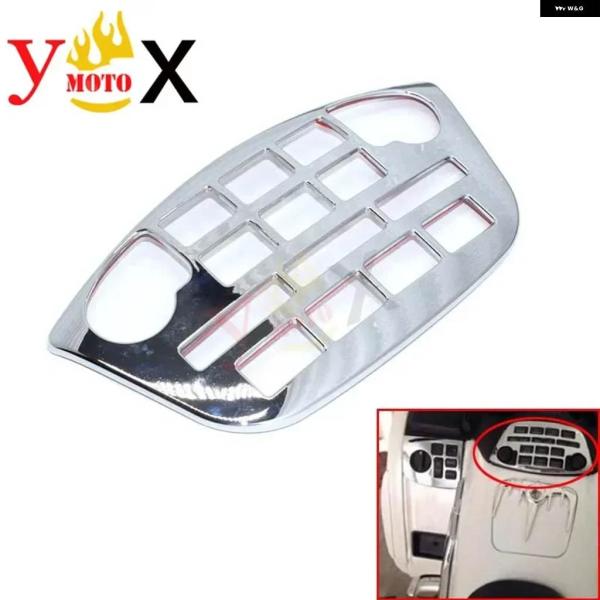 モータークロームCD ラジオ コントロール パネル アクセント トリム 3D フェアリング フレーム カバー デカール ステッカー ホンダ ゴールドウィングGL1800 2001-2011 カスタム パーツ アクセサリーProtective...