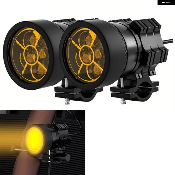 高出力60W 8000LM オートバイ ヘッドライト スポットライト2スイッチ付きXM-L T6 LED フォグドライビングランプ2 ホンダ ヤマハ ホンダ カスタム パーツ アクセサリーHigh-concerned chemical:No...