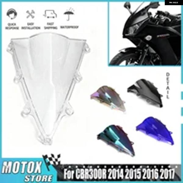 CBR300R 2014年 - 16 バイク ダブルバブル フロントスクリーン CBR 300R CBR300 R 2015 2016 14 15 16 フロントガラス カスタム パーツ アクセサリーHigh-concerned chemi...