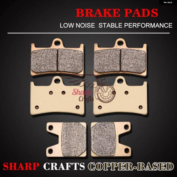 バイク メタルシンタリング 左 右 フロント リア ブレーキ パッド ヤマハ YZF1000 YZFR1 YZF-R1 YZF 1000 R1 1998 - 01 カスタム パーツ アクセサリーHigh-concerned chemical...