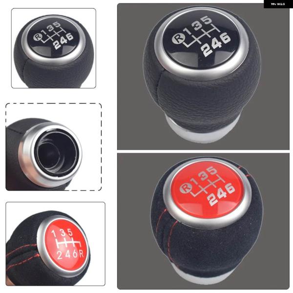 MT 6速 スエードレザー ギアスティック シフター レバー シフト ノブ スバル レガシィ アウトバック エスター インプレッサ STI WRX 2009-2018 カスタム パーツ アクセサリーHigh-concerned chemic...