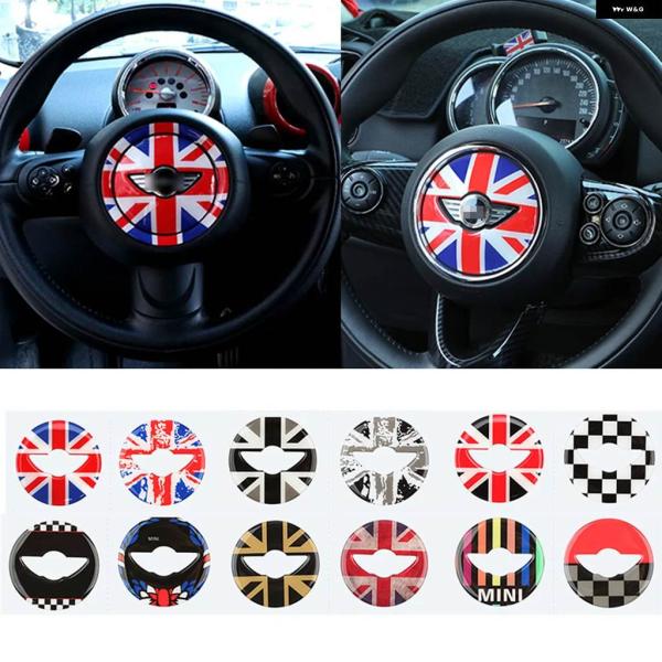 ステアリングホイール センター3D専用カー ステッカー MINI COOPER R55 R56 R60 R61 F55 F56 F60 CLUBMAN COUNTRYMAN カスタム パーツ アクセサリーCategory:EmblemsTy...