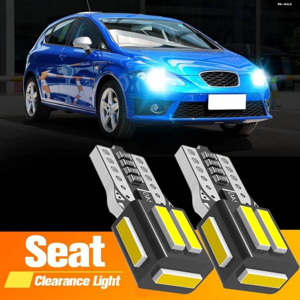 W5W T10 LED クリアランスライト バルブ ランプ CANBUS SEAT IBIZA 2 3 MK2 MK3 MK4 6L 6K LEON MK1 1M 1P TOLEDO INCA ALTEA ALHAMBRA カスタム パーツ...