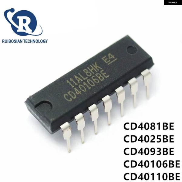 10個 CD40106BE CD40106 DIP DIP-14 CD40110BE CD40110 CD4025BE CD4081BE CD4081 CD4025 CD4093BE CD4093 CD4098BE 新IC カスタム パーツ...
