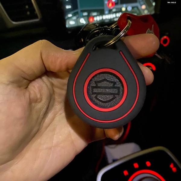 車用キーケース ハーレー ソフテイル スポーツスター VRSC ツーリング X48 883 1200 ストリートグライド バイク キーカバー ホルダー キー チェーン カスタム パーツ アクセサリーHigh-concerned chemic...