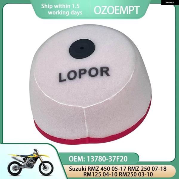 デュアルレイヤーフォーム バイク エア フィルター RMZ 450 05-17 RMZ 250 07-18 RM125 04-10 RM250 OEM 13780-37F20 カスタム パーツ アクセサリーOrigin:Mainland C...