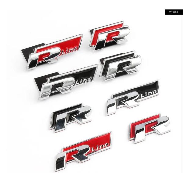 3Dメタルスポーツ ステッカー バッジボディ ステッカー フォルクスワーゲン ゴルフ R Rライン ティグアン トゥアレグ ポロ GTI CC パサート R36 シロッコ カスタム パーツ アクセサリーHigh-concerned chem...