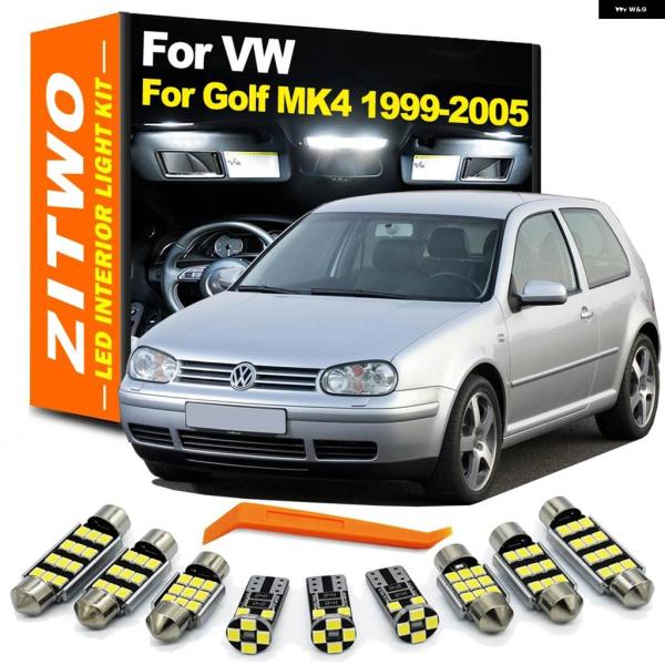 13個 LED インテリア ドーム読書灯 電球 キット VW フォルクスワーゲン ゴルフ 4 MK4 1999 - 05 カスタム パーツ アクセサリーSize:31mmFor Vehicle Brands/Model:Volkswagen...