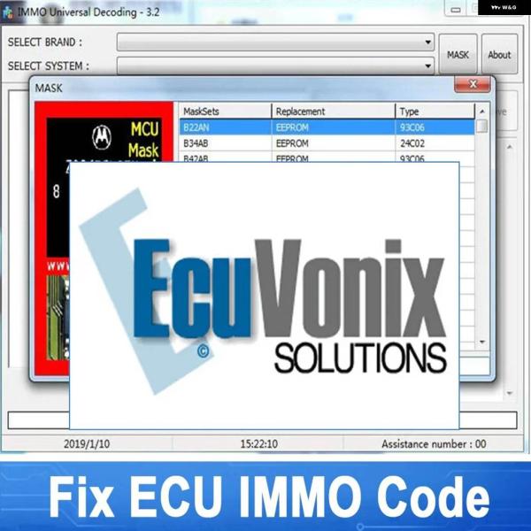 ECUVONIX 3.2 2023 IMMO デコード V3.2 IMMO オフKEYGEN アンリミテッドクラック ECU IMMO コード カスタム パーツ アクセサリーOrigin:Mainland ChinaCertificatio...