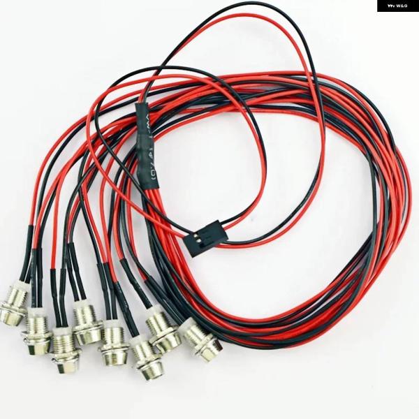 RCヘッドライト 2/4/6/8 赤白 3/5MM LEDライト RCスポットライト リモートコントロール フロントテールライト カスタム パーツ アクセサリーHIGH-CONCERNED CHEMICAL:NONEBRAND NAME:N...