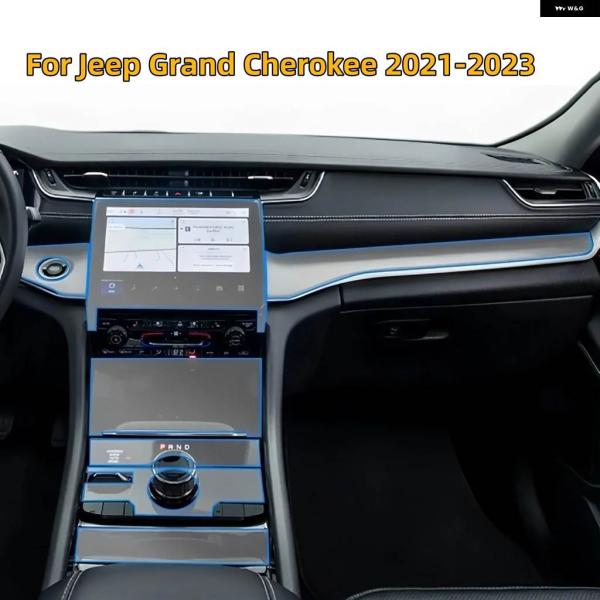 車内ドア センターコンソール メディアダッシュボード ナビゲーション ジープ グランドチェロキー 2021-2023 傷防止プロテクターフィルム カスタム パーツ アクセサリーHIGH-CONCERNED CHEMICAL:NONEITEM...