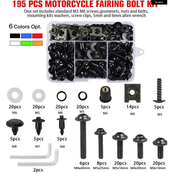 オートバイフェアリング M5 M6 ボルト ネジキット ナット クリップ ヤマハ TMAX500 TMAX530 TMAX560 TMAX 500 530 560 DX カスタム パーツ アクセサリーORIGIN:MAINLAND CHIN...