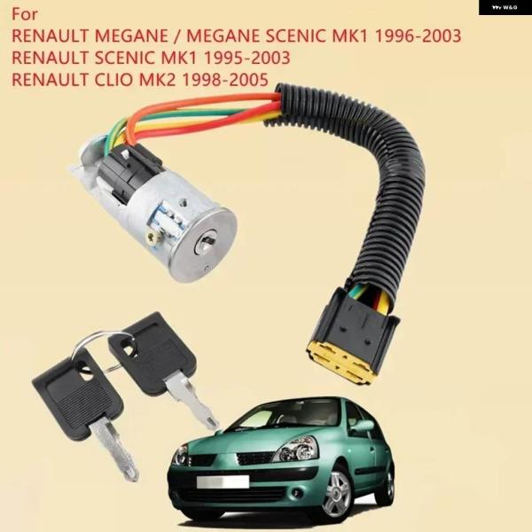 イグニッション スターター キー スイッチ ロック ルノー ローガン ダチア サンデロ クリオ 1995-2005 7701471220 6001551102 7702296589 7701471098 カスタム パーツ アクセサリーHIG...