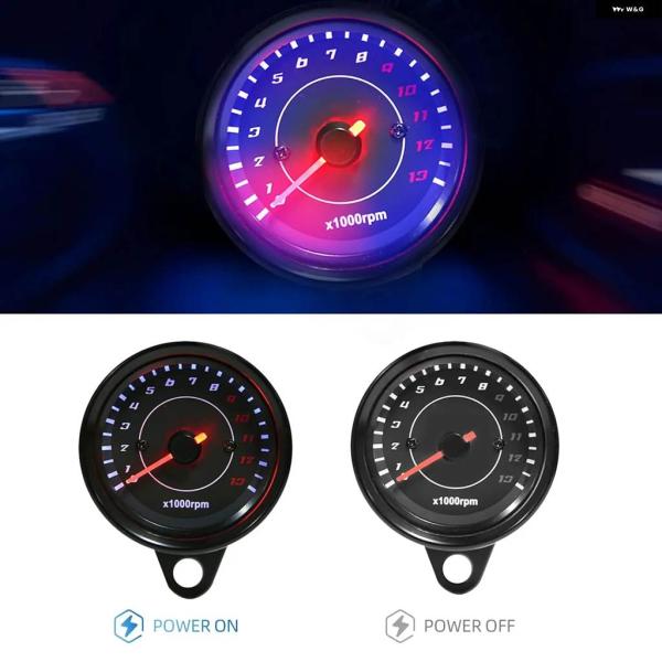 DC 12V オートバイタコメーター 電子タコメーター スピードメーター ゲージ LED バックライト 13000 RPM シングルシリンダーモーター カスタム パーツ アクセサリーHIGH-CONCERNED CHEMICAL:NONEI...