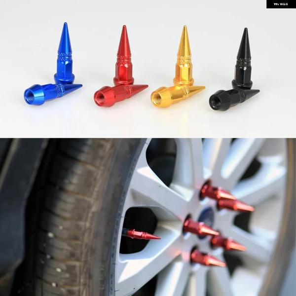 1/4個 ブレットバルブキャップ 車 バイク ホイール タイヤ バルブキャップ カバー 45MM スパイクバルブキャップ カスタム パーツ アクセサリーHIGH-CONCERNED CHEMICAL:NONEMATERIAL:ALUMINU...