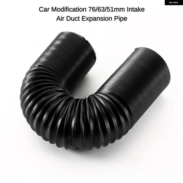 車用コールドエアインテークチューブキット 2.5インチ 3インチ フレキシブルエアインテークダクトパイプシステム 50MM 63MM 76MM エアインテークキット カスタム パーツ アクセサリーPLACEMENT ON VEHICLE:E...