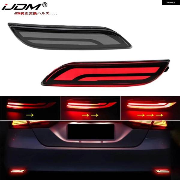 2個 LED バンパーリフレクターライト トヨタ カムリ テール/ブレーキ リアフォグランプ ダイナミックウィンカーライト 12V 2018-2024 カスタム パーツ アクセサリーHIGH-CONCERNED CHEMICAL:NONEC...