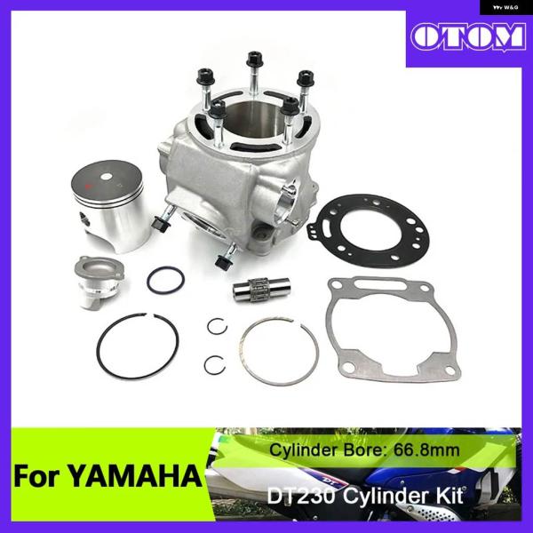 オートバイエンジンシリンダーキット STD 66.80MM YAMAHA DT230 LONCIN MT250 GPX TSE250R KAYO KT250 HJ250H KEWS ピストンリングパーツ カスタム パーツ アクセサリーHIG...