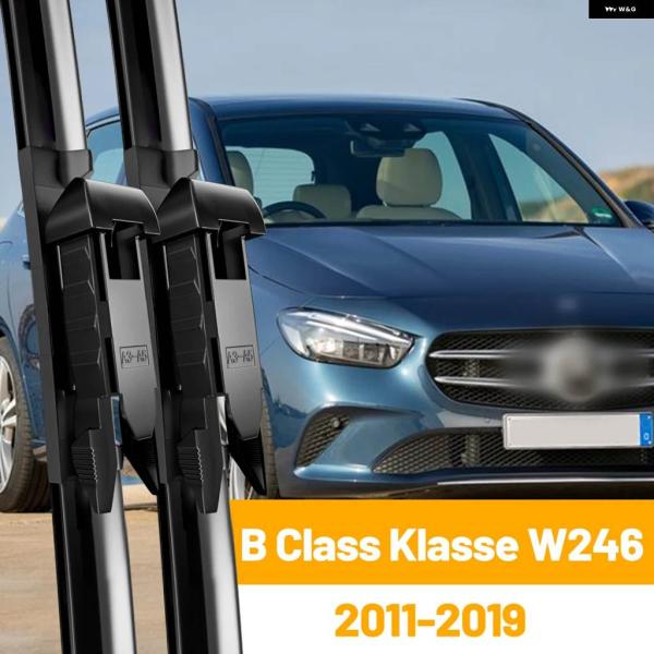 メルセデスベンツ Bクラス KLASSE W246 フロントワイパーブレード 2011-2019 B180 B200 B220 B250 フロントスクリーン フロントガラス 窓 24 インチ 19 インチ カスタム パーツ アクセサリーHI...