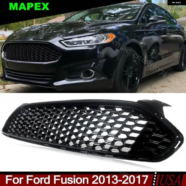2013-2017 フォード フュージョン グロス ハニカム フロントバンパーグリルメッシュ カスタム パーツ アクセサリーHIGH-CONCERNED CHEMICAL:NONEORIGIN:MAINLAND CHINAITEM TYPE...