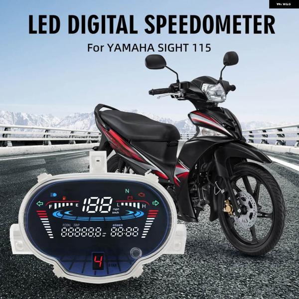 ヤマハ SIGHT 115/CRYPTON FI 114 SIRIUS FI VEGA RR/ VEGA FORCE オートバイ LED デジタル スピード メーター タコメーター 1FDH35101000 カスタム パーツ アクセサリーH...