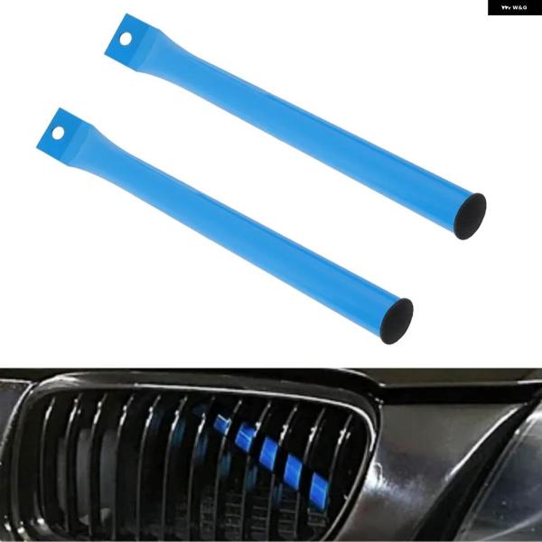 ブルー フロント グリル キドニーブレース Vブレースバー BMW E90 E91 E92 E93 320I 323I 325I 328I 330I 335D 335I 335IS 335XI 2006-2013用 カスタム パーツ アクセ...