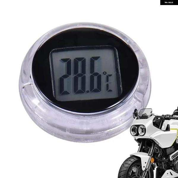 デジタル温度計 防水 ミニデジタル温度計ゲージ 粘着式ポケット温度計 バイク ダッシュボード カスタム パーツ アクセサリーHigh-concerned chemical:NoneSpecial Features:High precisio...