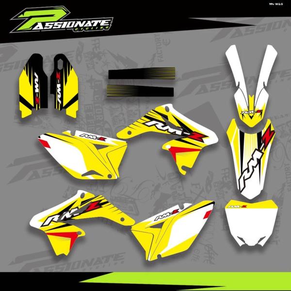 RMZ250 RM-Z RMZ 250 2010-2014 - 18 オートバイ フェアリング 背景 デカール ステッカー サイズ カスタム パーツ アクセサリーHigh-concerned chemical:Noneis_customiz...